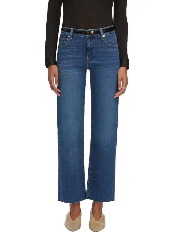 FRAME The Mellow Ankle Straight Leg Jeans - Elixir Raw After
