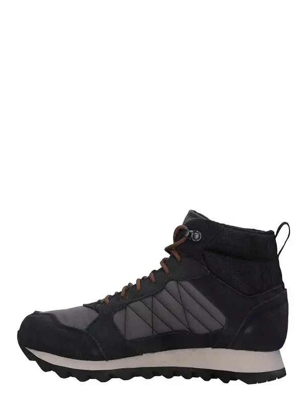 Merrell Alpine Suede Lace-up Sneakers - Black
