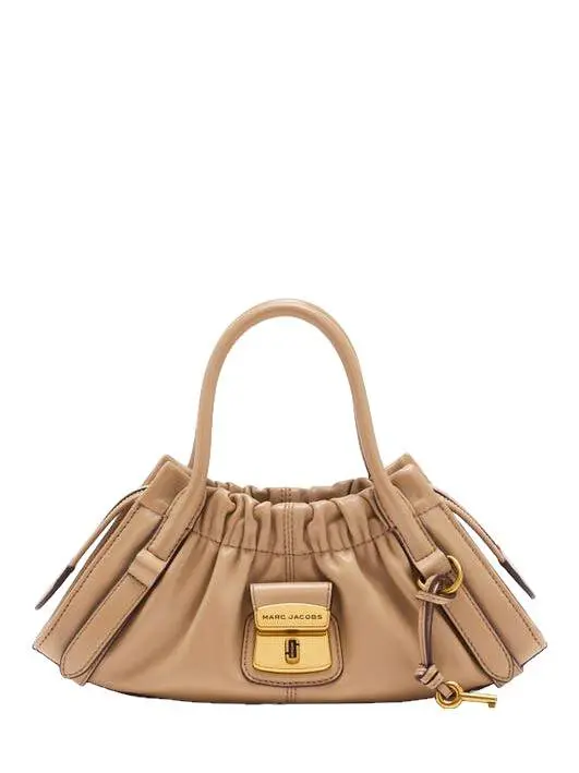 Marc Jacobs The Suede Cristina Small Crossbody Satchel - Camel
