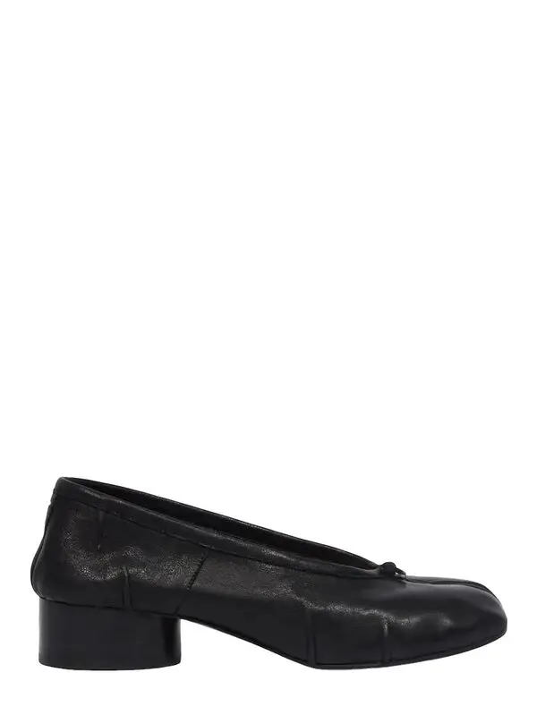 MAISON MARGIELA Tabi Ballerina With Block Heel - Black