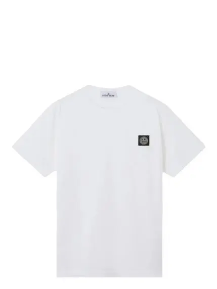 Stone Island Short Sleeve Compass Logo T-shirt - White