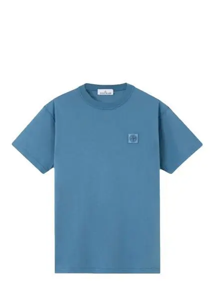Stone Island Short Sleeve Compass Logo Ghost T-shirt - Steel Blue