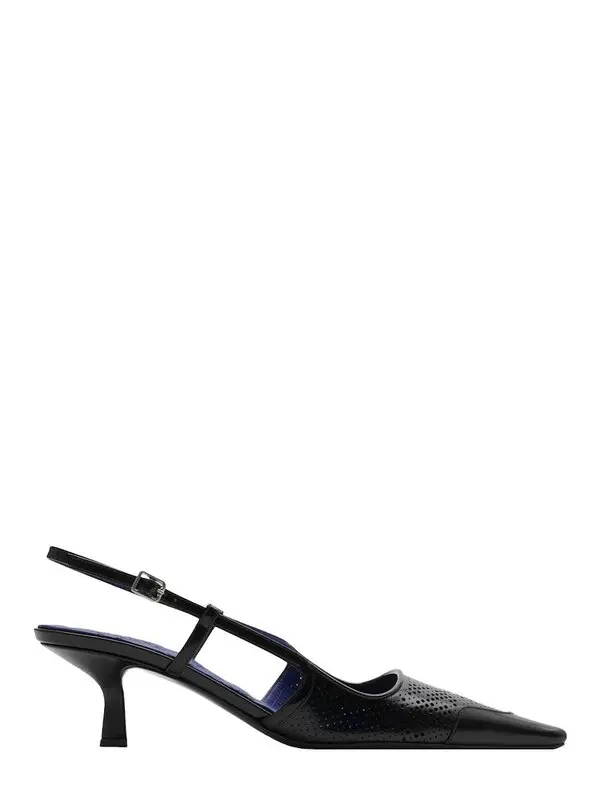 Burberry Chisel 50mm Slingback Pumps - Black