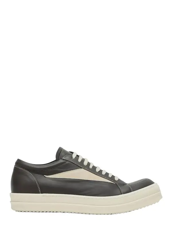 Rick Owens Concordians Vintage Low Sneakers - Dark Dust/milk