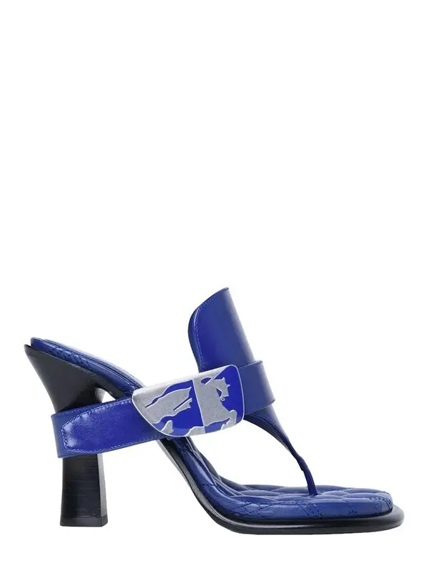 Burberry Equestrian Knight Motif Bay Sandals - Blue