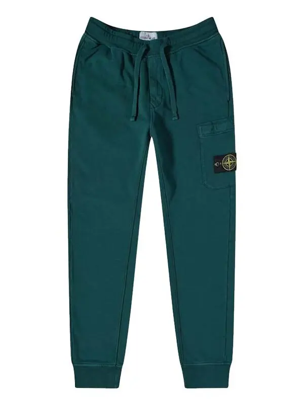 Stone Island Garment Dyed Pocket Jogger - Bottle Green