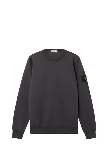 Stone Island Felpa Crewneck Sweatshirt - Lead Grey