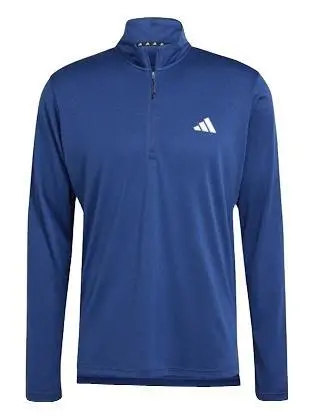 Adidas Train Essentials Long Sleeve Tee Shirt - Dark Blue