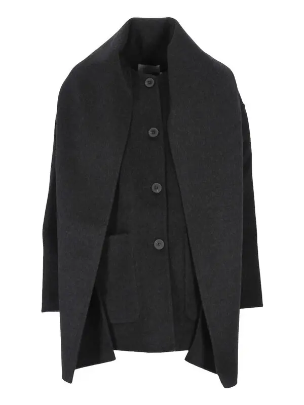 THE DYNAMIS STUDIO Wool Coat - Smoke