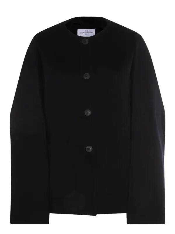 THE DYNAMIS STUDIO Wool Coat - Navy