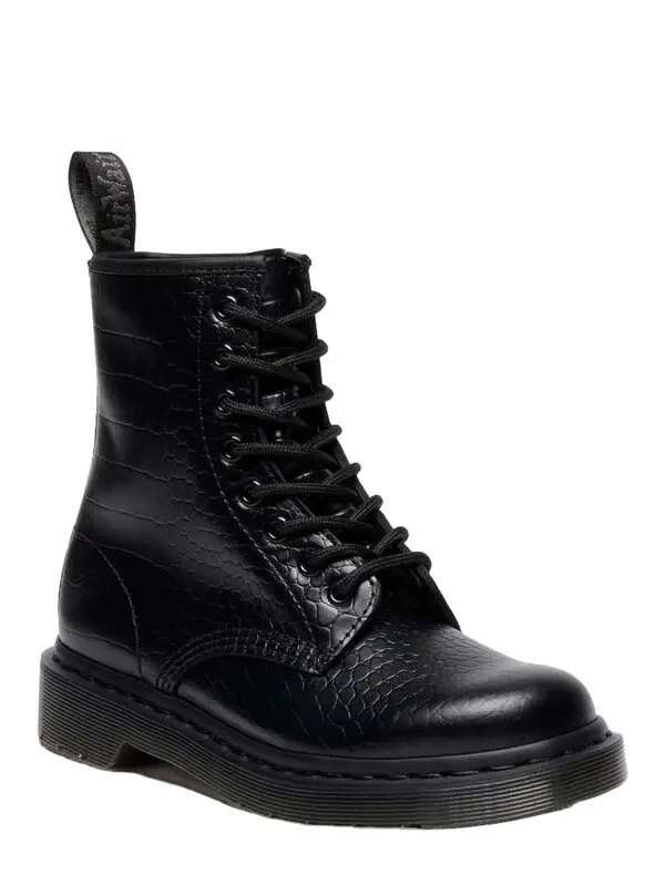 Dr. Martens 1460 Croco Boots - Black