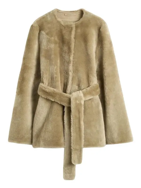 TOTEME Shearling Jacket - Rye