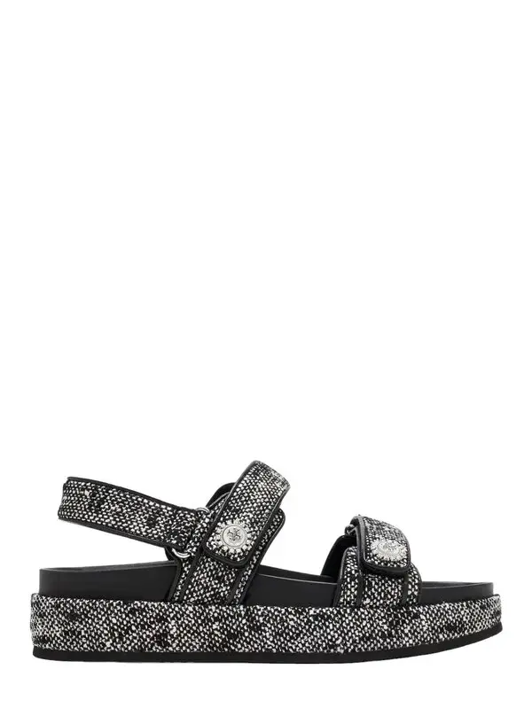 Tory Burch Embellished Platform Sandals - Black