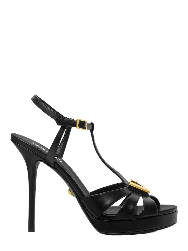 Versace 120mm Platform Sandals - Black