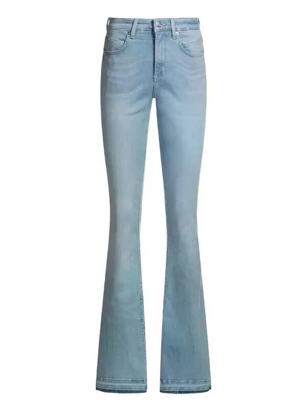BOSS Split-hem Flared Trousers - Blue