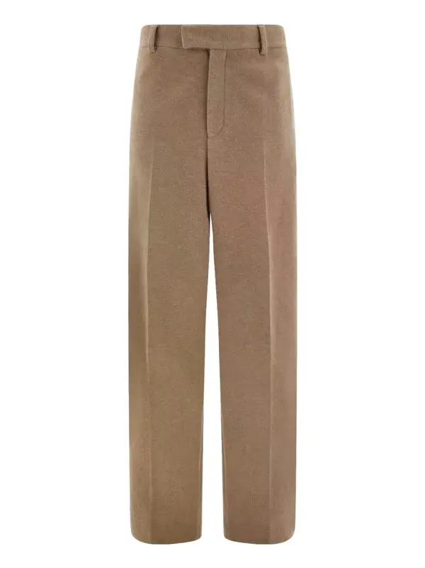 FERRAGAMO Wool Trousers - Brown