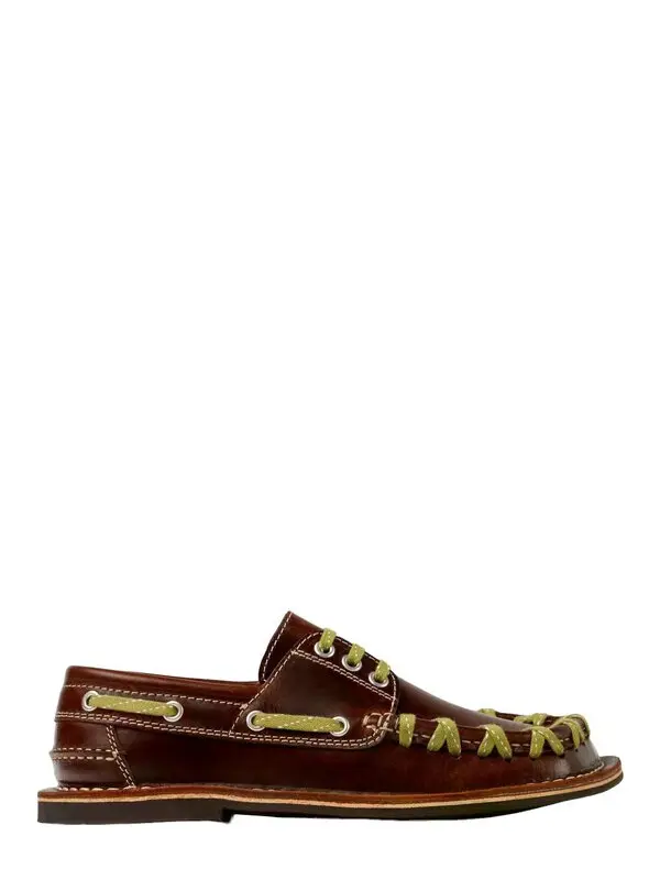 Camper Eki Leather Boat Shoes - Brown