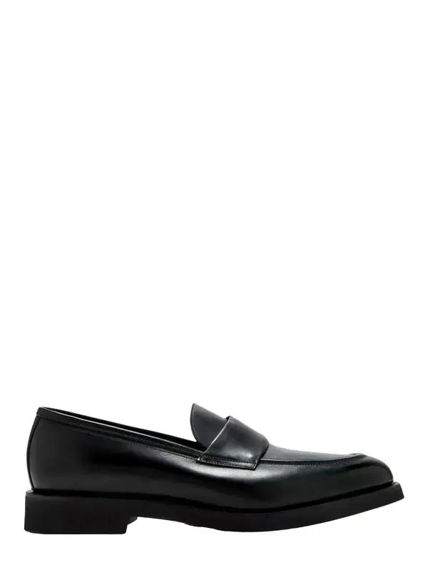 BARRETT Penny-strap Leather Loafers - Black