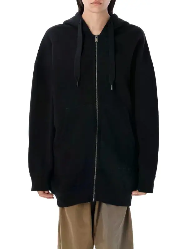 MARANT ETOILE Hooded Zip-up Top - Black