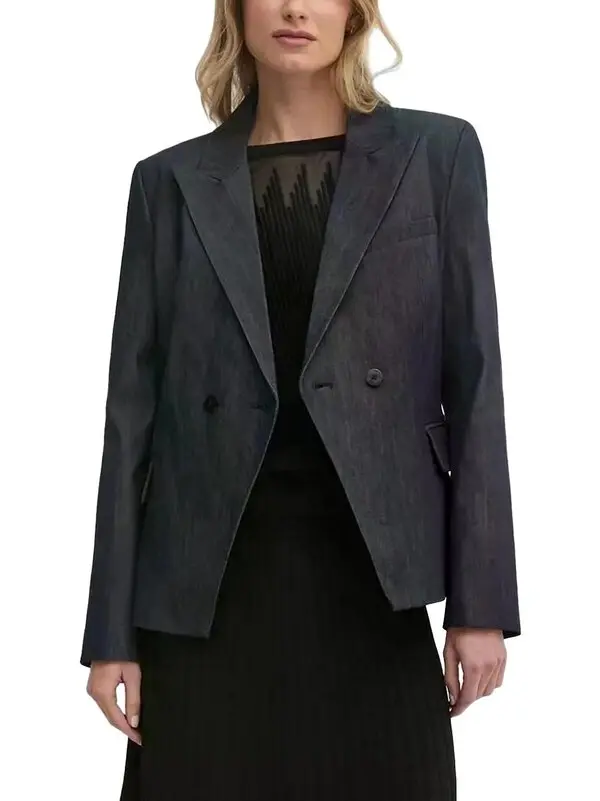 Dkny Double-breasted Blazer - Blue
