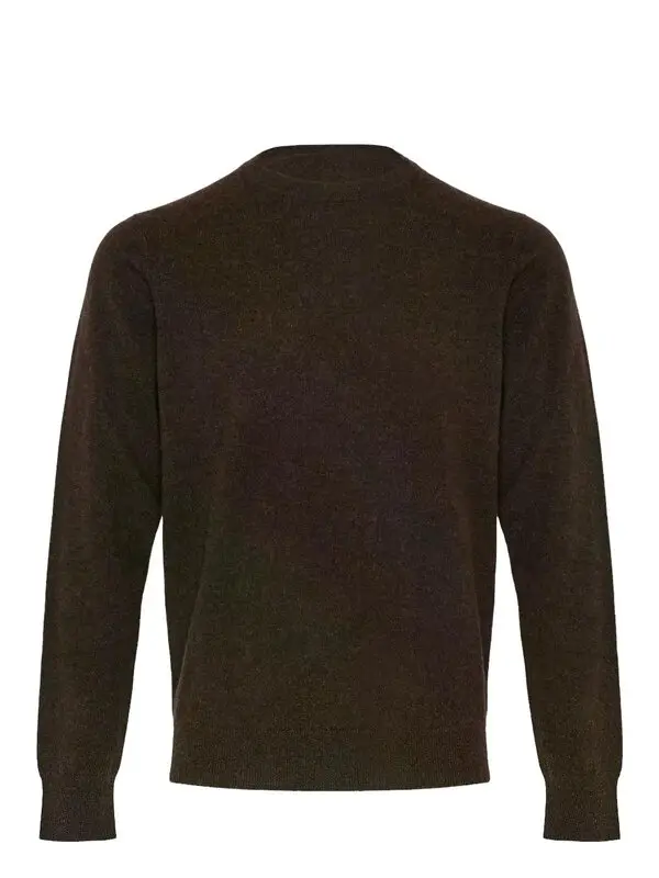YVES SALOMON Cashmere Crew-neck Sweater - Brown