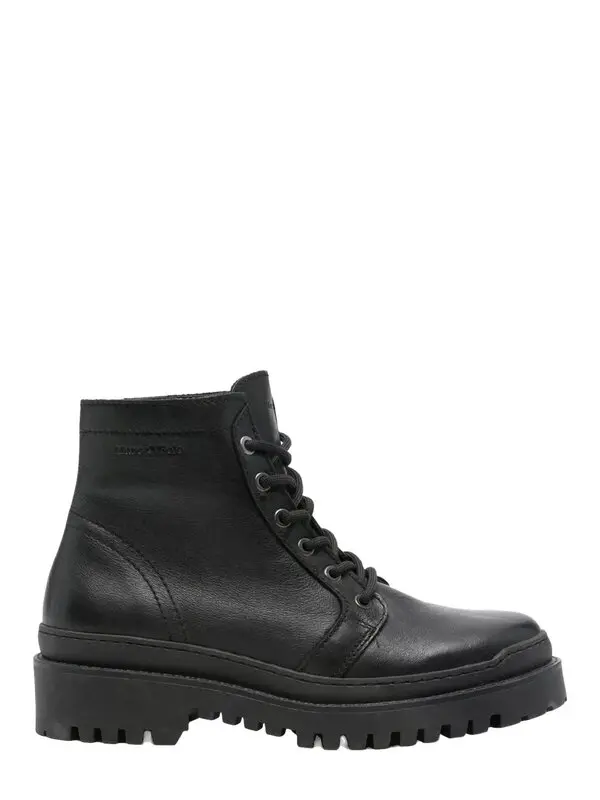 Marc O'polo 55mm Lace-up Leather Boots - Black