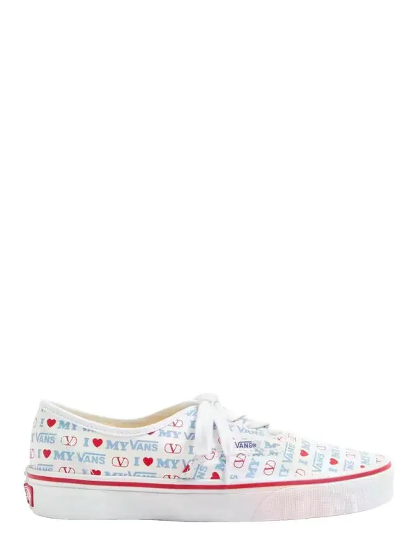 Valentino Garavani X Vans Love-print Sneakers - White