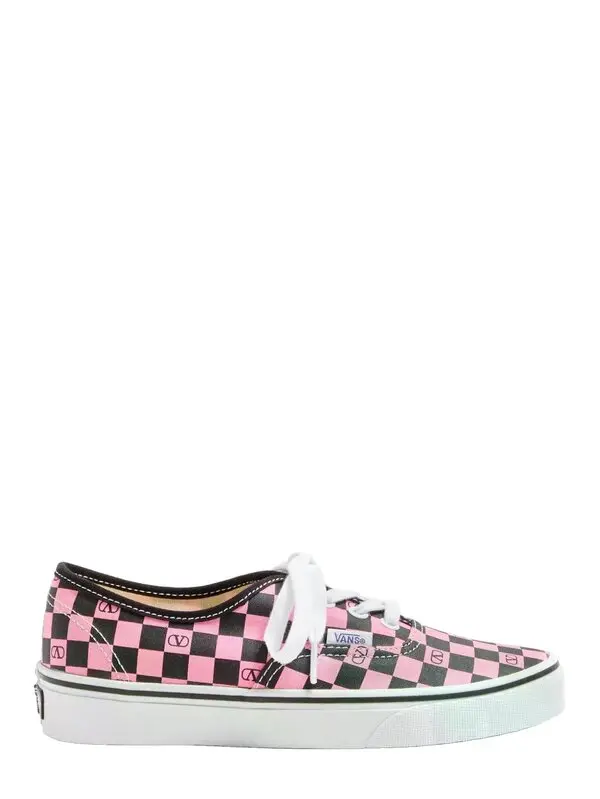 Valentino Garavani Vlogo Checkerboard-print Sneakers - Pink
