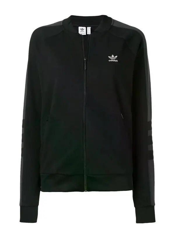 Adidas Stripe Detail Track Jacket - Black