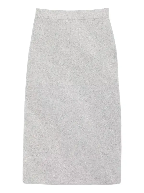 Seventy Pencil Midi Skirt - Grey