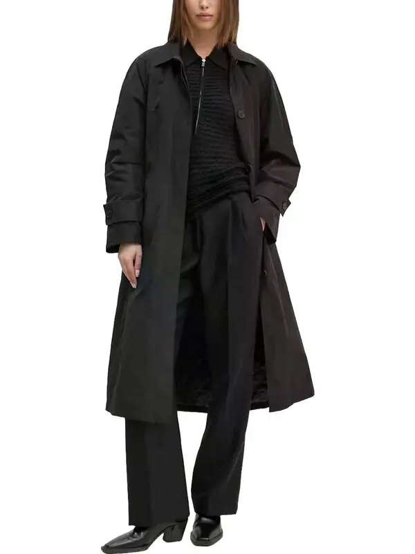 SANDRO FERRONE Button-fastening Coat - Black