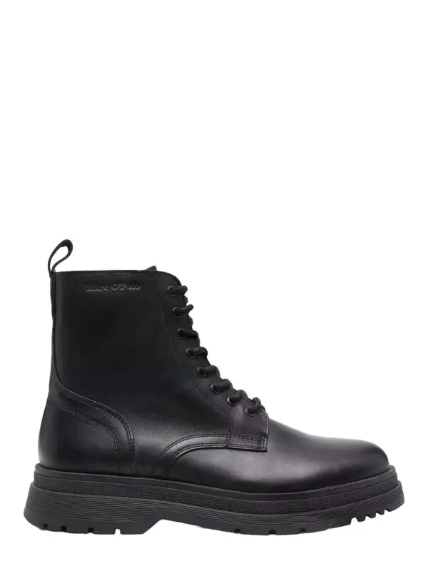 Marc O'polo 45mm Lace-up Leather Boots - Black