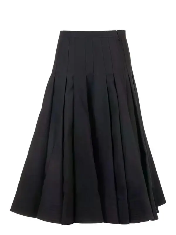 Valentino Garavani Panelled Pleated Skirt - Black