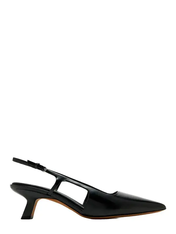 Vince Bianca Slingback Heeled Pumps - Black