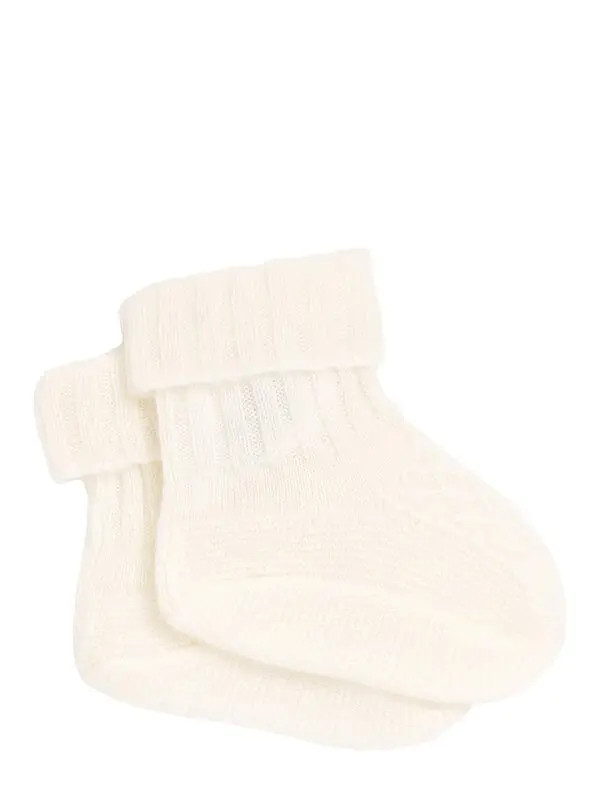 TARTINE ET CHOCOLAT Cashmere Knitted Booties - Ivory