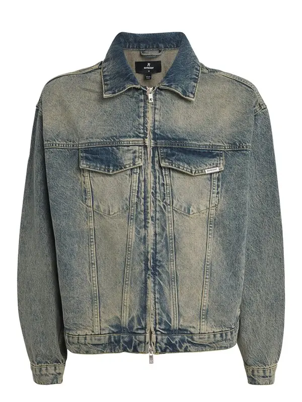REPRESENT R4 Denim Trucker Jacket - Blue