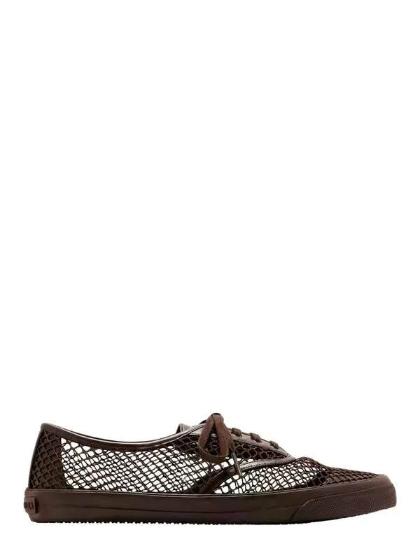 AQUAZZURA Mesh-paneled Sneakers - Brown