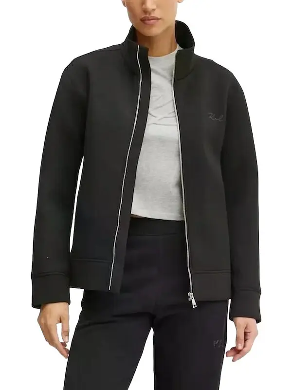 Karl Lagerfeld Zip-up Sweatshirt - Black