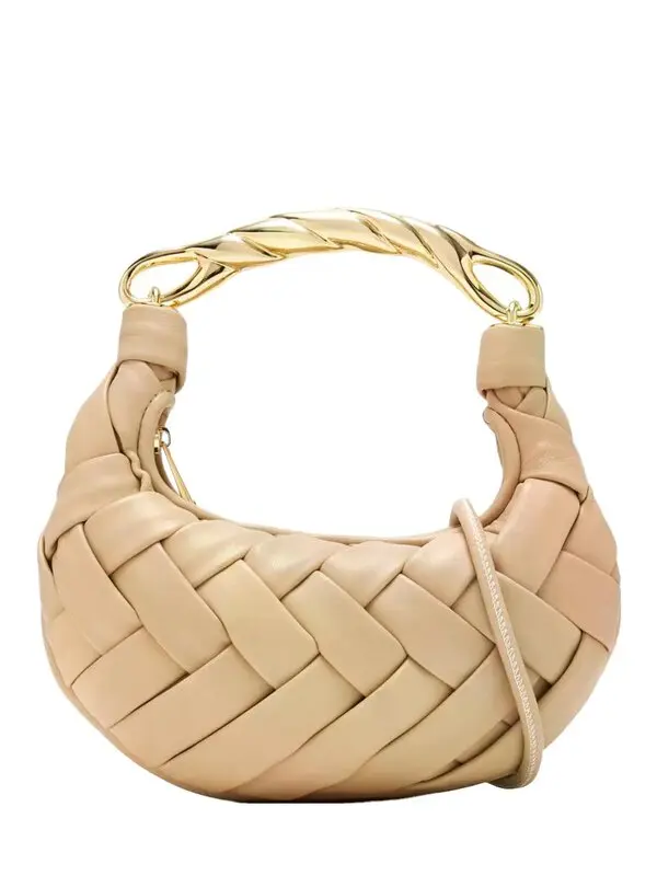 Jw Pei Woven Leather Top Handle Bag - Neutrals