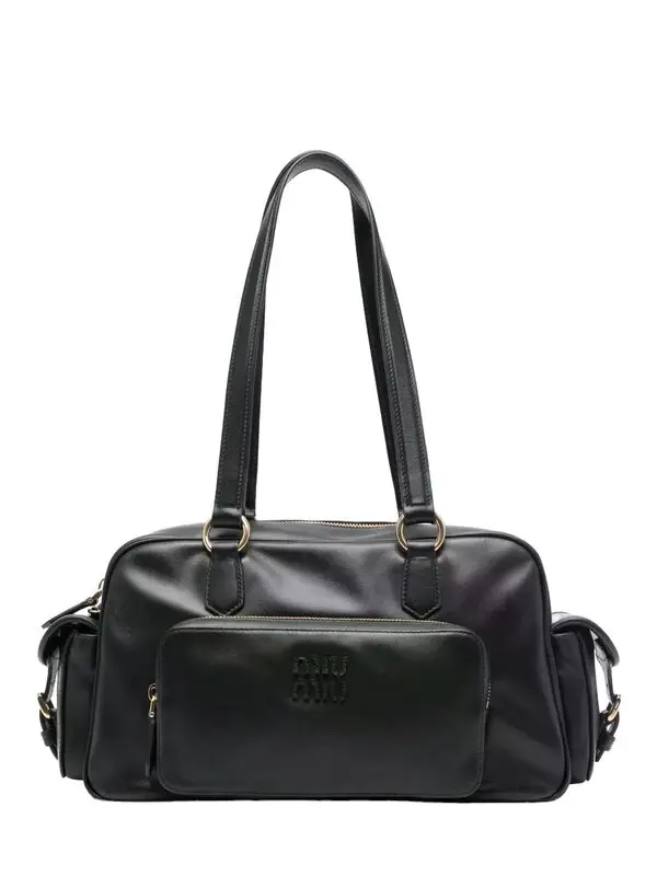 Miu Miu Leather Top-handle Tote - Black