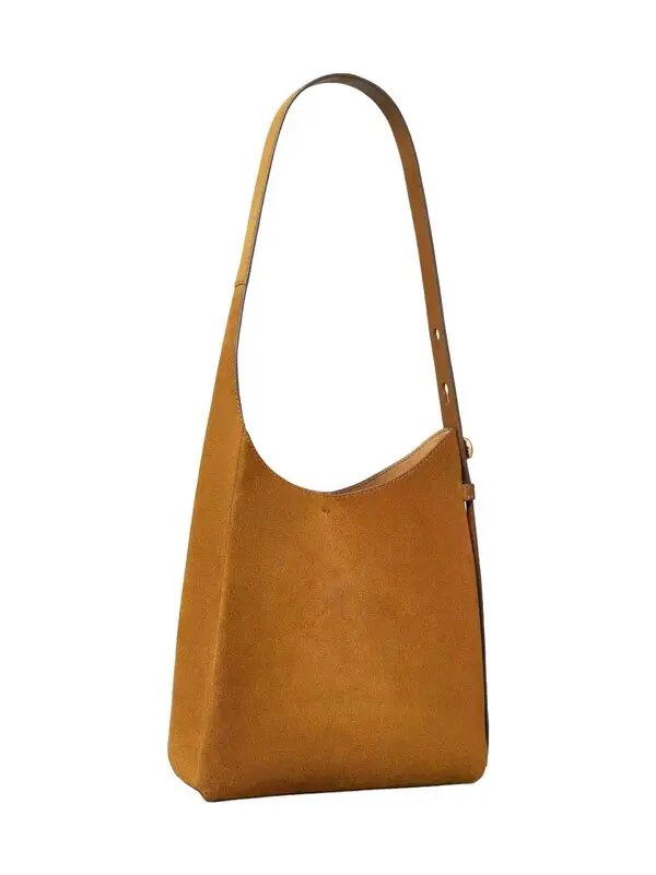 Tory Burch Small Romy Suede Tote - Brown