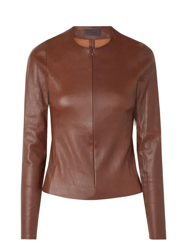 Stouls Imany Leather Top - Brown
