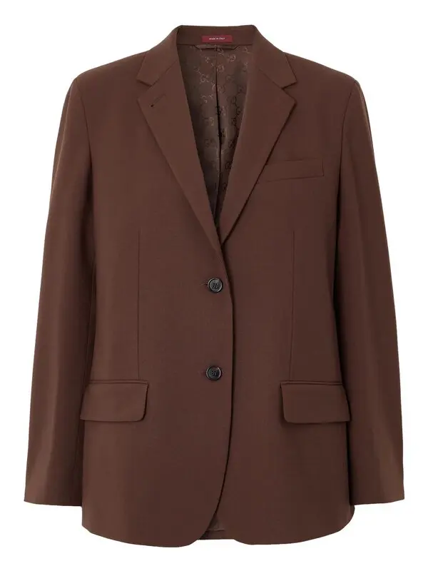 Gucci Wool-blend Blazer - Brown