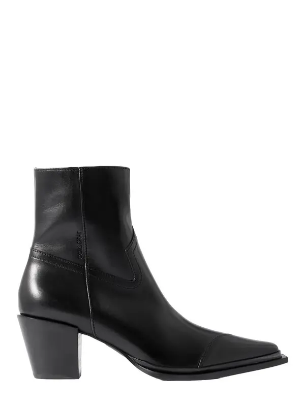 JIMMY CHOO - Cece 60 Leather Ankle Boots