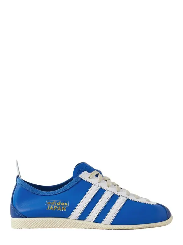 Adidas Originals By Alexander Wang Japan Suede-trimmed Leather Sneakers - Blue