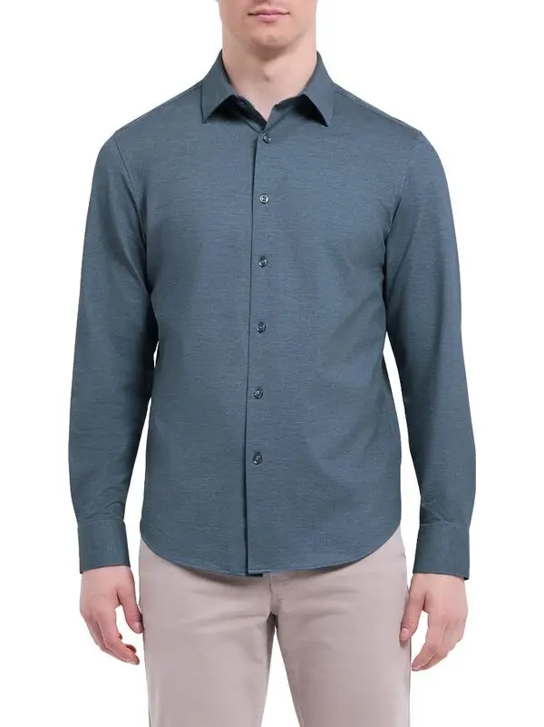 Bugatchi James Ooohcotton® Button-up Shirt - Indigo