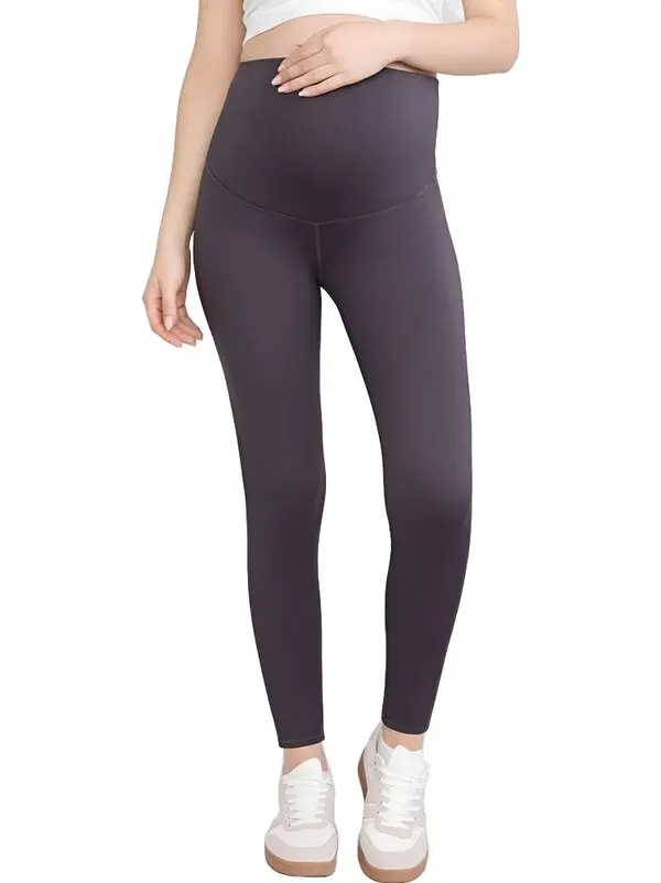 Motherhood Maternity Active Over The Belly Maternity Leggings - Nine Iron