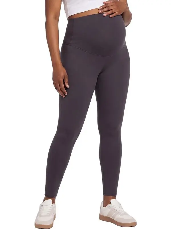 Motherhood Maternity Active Over The Belly Maternity Leggings - Nine Iron