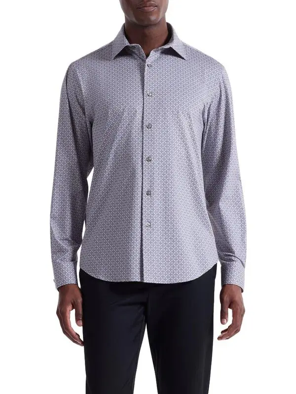 Bugatchi James Ooohcotton® Button-up Shirt - Platinum