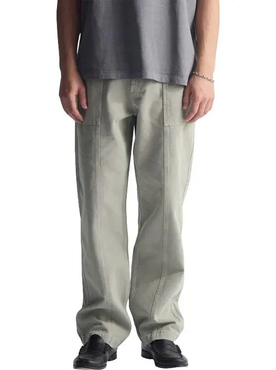 Brooklyn Industries Wide-leg Cargo Pants - Puritan Gray